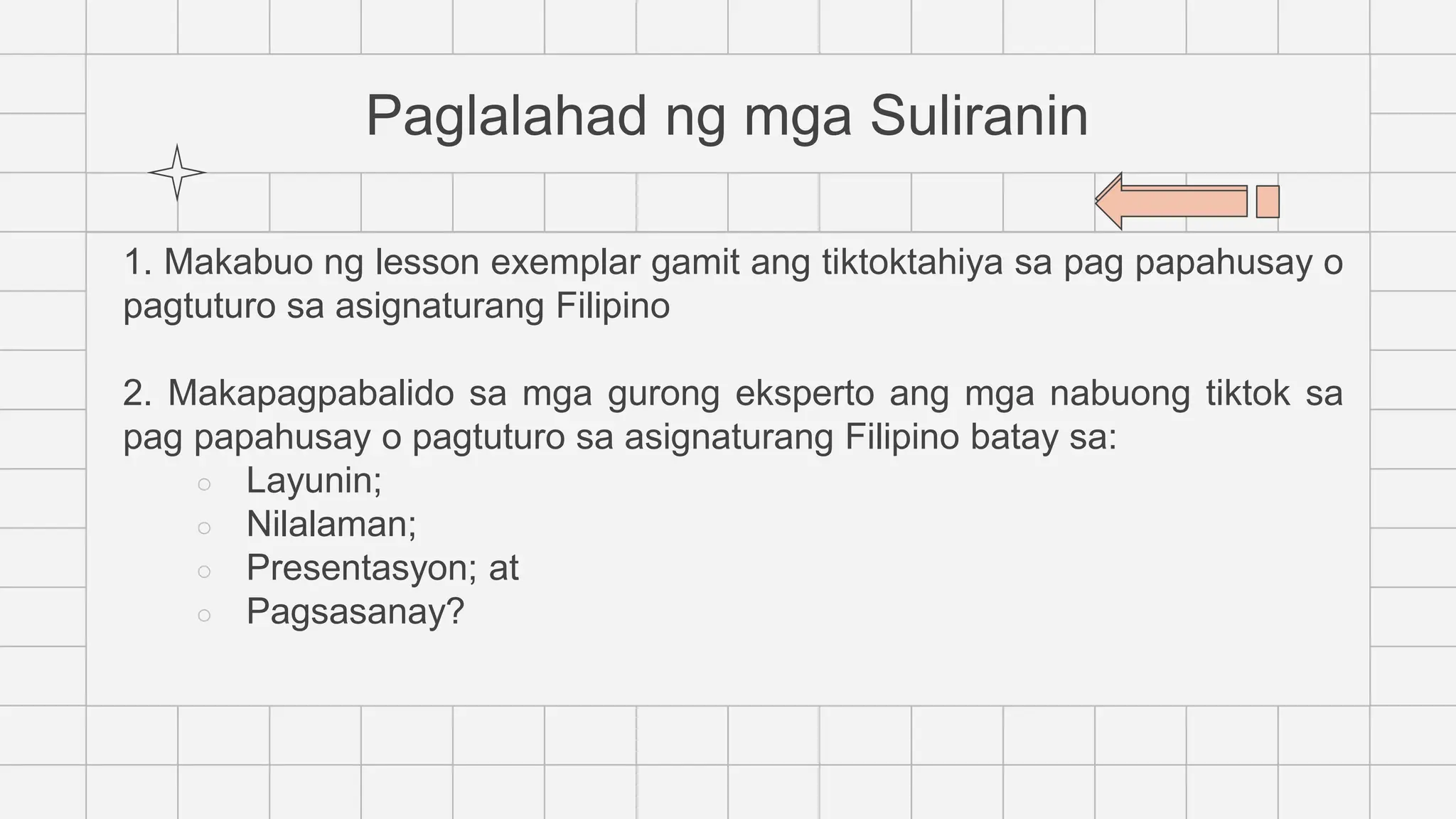 output master of education filipino language | PPTX