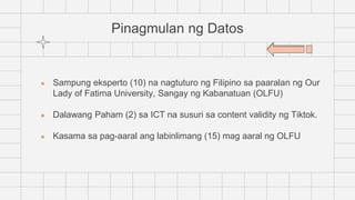 output master of education filipino language | PPTX