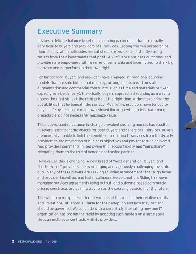 Output- and Outcome-Based Service Delivery and Commercial Models | PDF