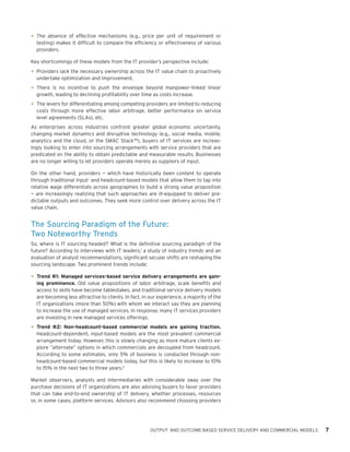 Output- and Outcome-Based Service Delivery and Commercial Models | PDF