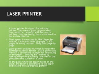 Output devices-of-computer-system | PPT