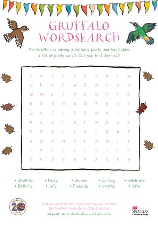 THE GRUFFALO-WORKSHEETS | PDF