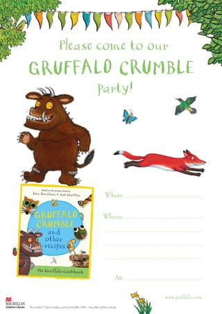 THE GRUFFALO-WORKSHEETS | PDF