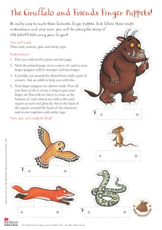 THE GRUFFALO-WORKSHEETS | PDF