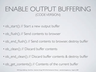 PHP Output Buffering | PPT