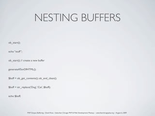 PHP Output Buffering | PPT
