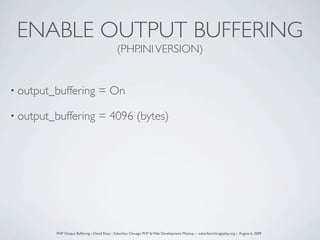 PHP Output Buffering | PPT