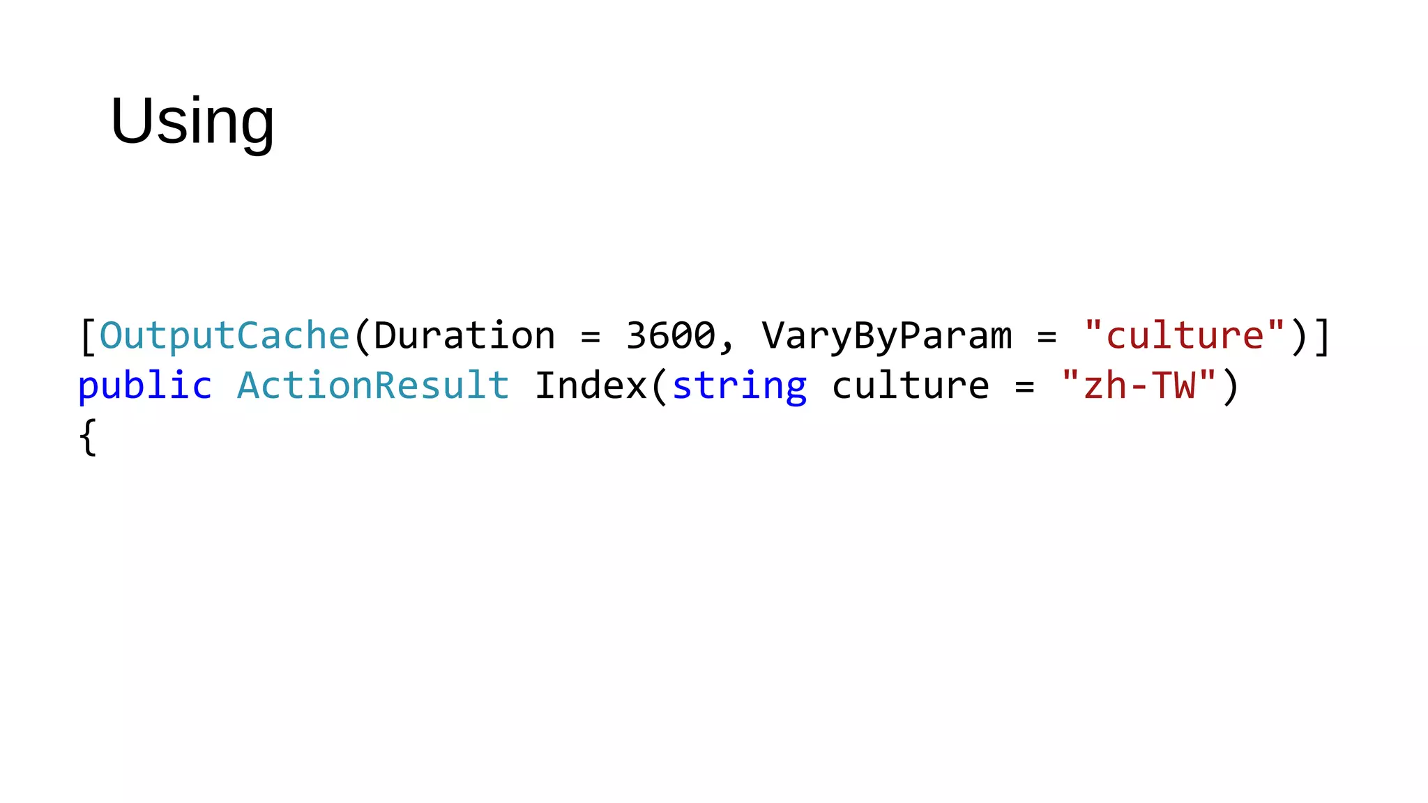 Output cacheattribute | PPT