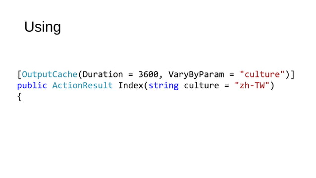 Output cacheattribute | PPT