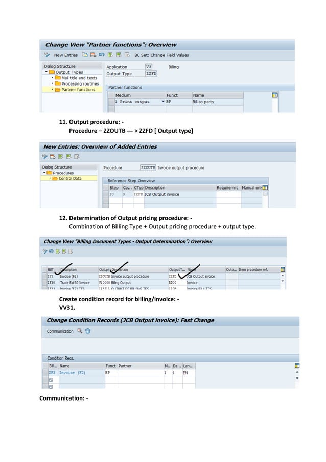 Output determination SAP S4 HANA SAP SD CC | PDF
