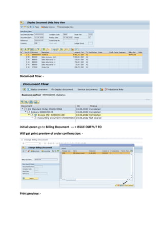 Output determination SAP S4 HANA SAP SD CC | PDF