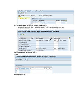 Output determination SAP S4 HANA SAP SD CC | PDF