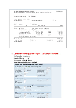 Output determination SAP S4 HANA SAP SD CC | PDF