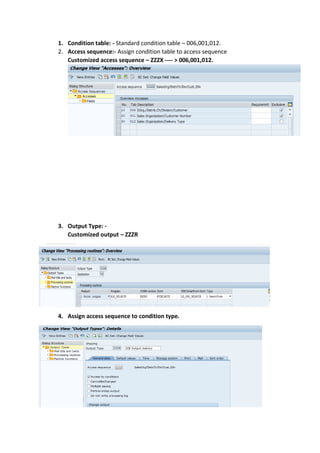 Output determination SAP S4 HANA SAP SD CC | PDF