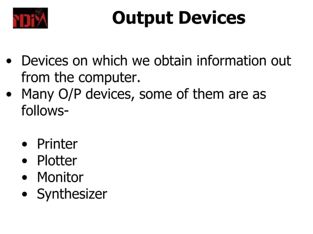 Outputdevice | PPT