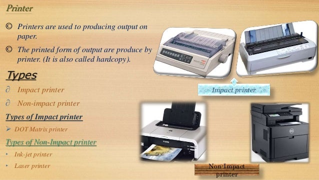 Output device presentation