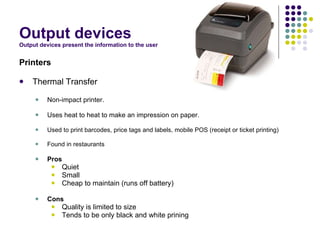 INFO 1 unit 1.6 - Selection and use of output methods, media and ...