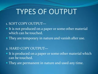 Output devices | PPTX