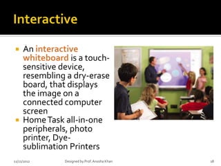 Output devices | PPTX | Desktop Publishing | Computer Software and Applications