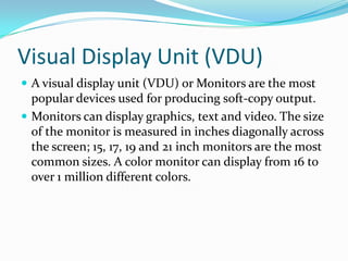 Output devices | PPTX