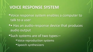 Output devices | PPTX