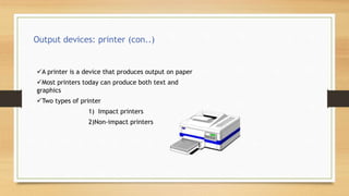 Output devices | PPTX