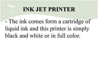 Output devices | PPTX