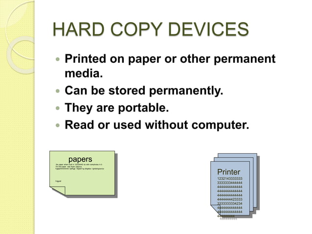 Output devices | PPTX | Desktop Publishing | Computer Software and ...