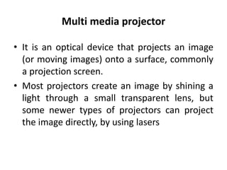Output devices | PPTX | Computer Peripherals | Computing