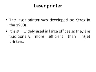 Output devices | PPTX