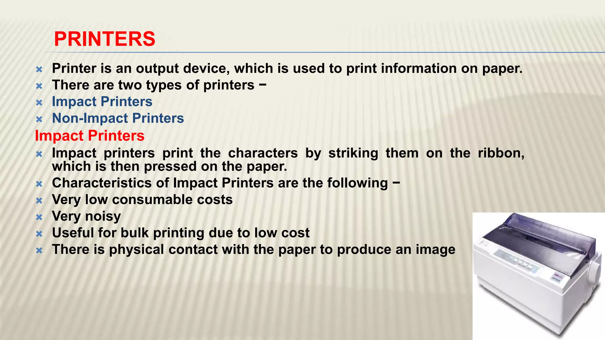 Output devices | PPT