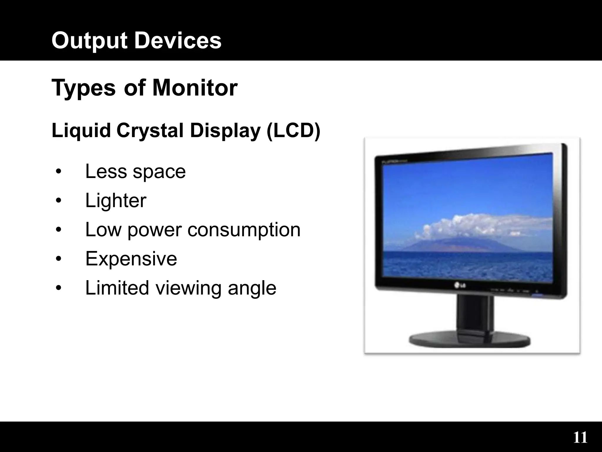 Computer System Output Devices Peripherals | PPT
