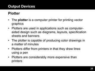 Computer System Output Devices Peripherals | PPTX