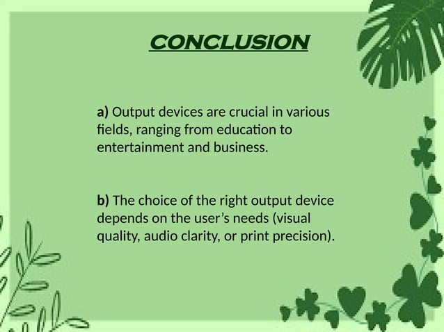 OUTPUT DEVICES PRACTICUM 2 POWERPOINT PRESENTATION | PPTX | Computer ...