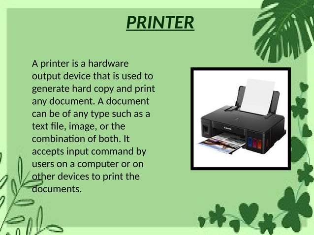 OUTPUT DEVICES PRACTICUM 2 POWERPOINT PRESENTATION | PPTX | Computer ...