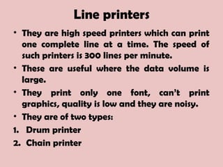 Presentation on Output devices - parts of computer | PPT