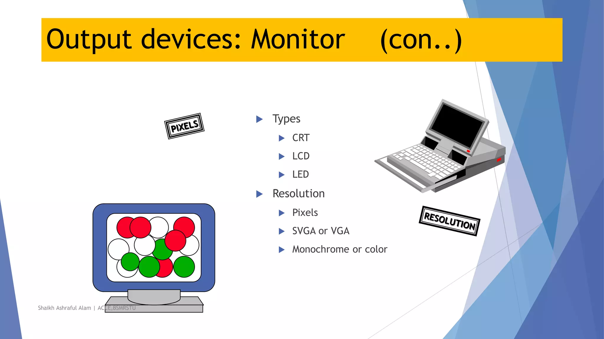 Output devices of Computer | PPTX