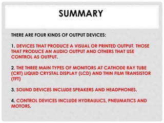 Output devices hafiq | PPT