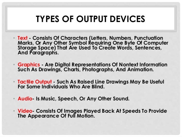 Output devices hafiq