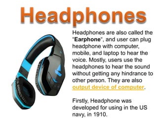 Output Devices of Computer: List, Types, Examples, Functions, and Uses ...