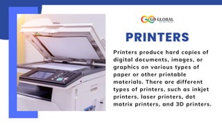 Otput Devices of Computer | PDF | Computer Peripherals | Computing