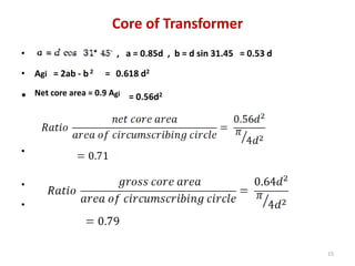 Output Equations Of Transformer And Design | PDF