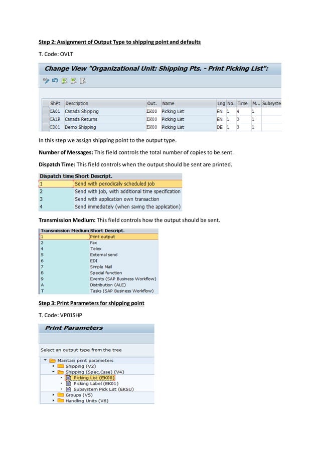 Output for picking list | DOCX | Logistics | Business