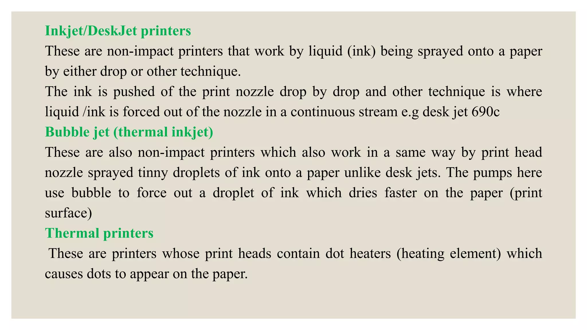 Output hardware | PPTX