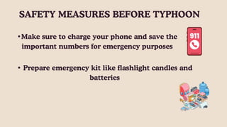 Safety Measures Before During and After Typhoon | PDF