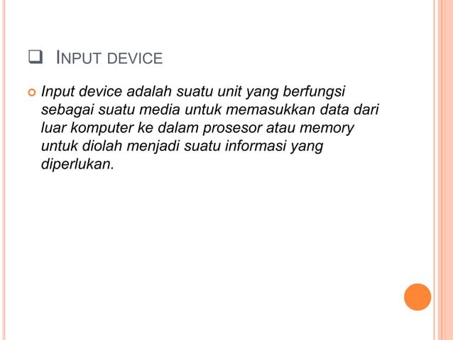 Output dan input komputer | PPT