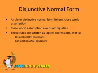 WEKA: Output Knowledge Representation | PPTX