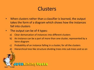 WEKA:Output Knowledge Representation | PPT