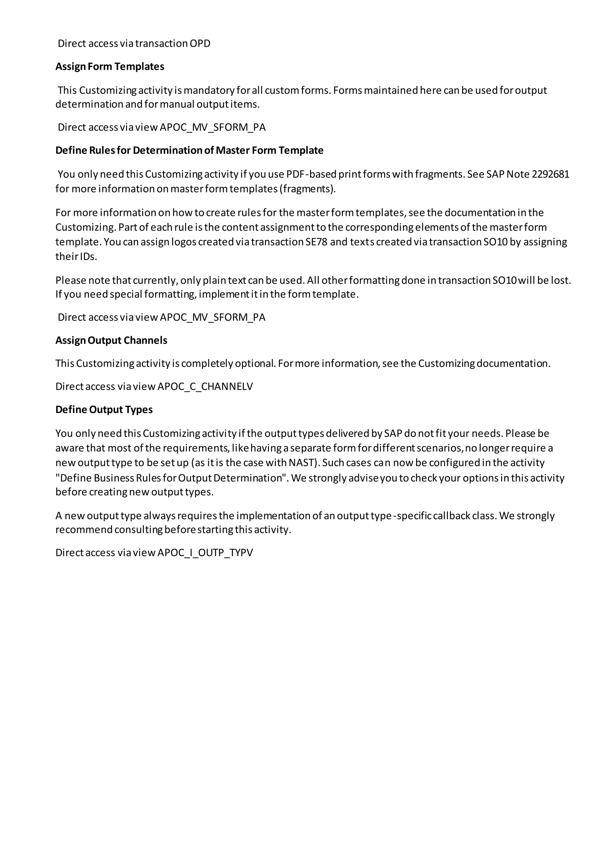 Output management in sap s4 hana 1709 1809 1909 | DOCX