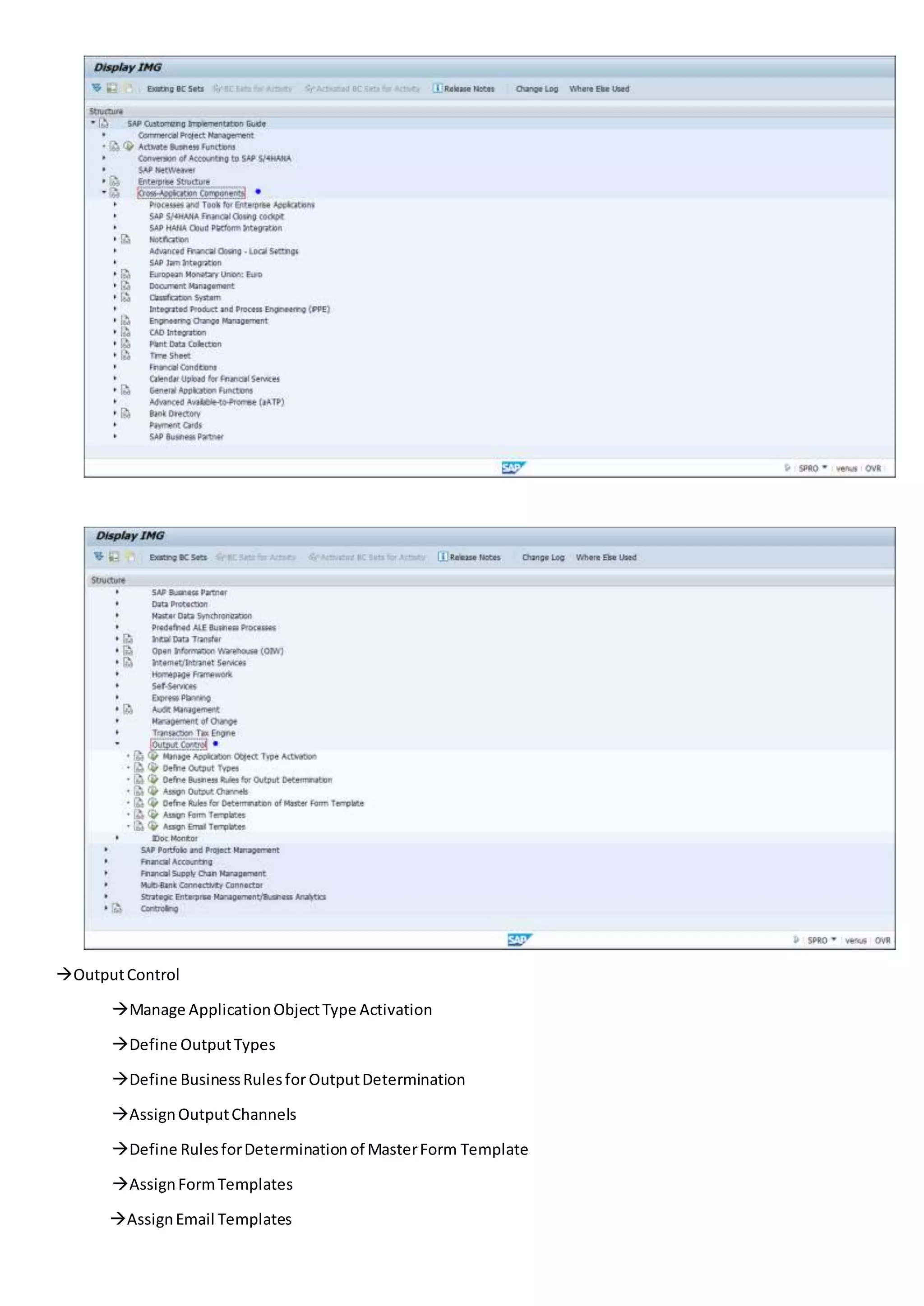 Output management in sap s4 hana 1709 1809 1909 | DOCX